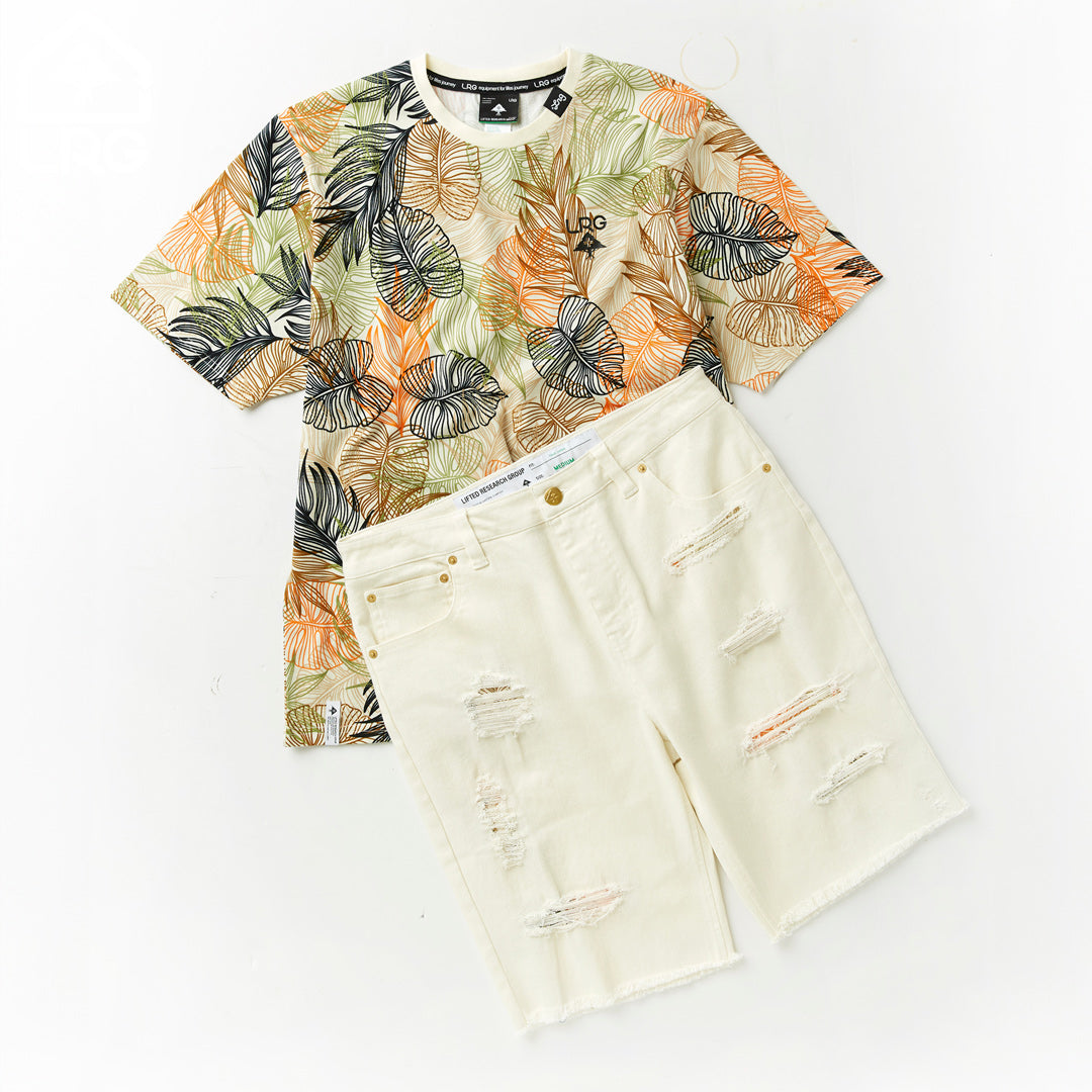 LRG PALM CULTURE CREW - CREAM | LRG Clothing