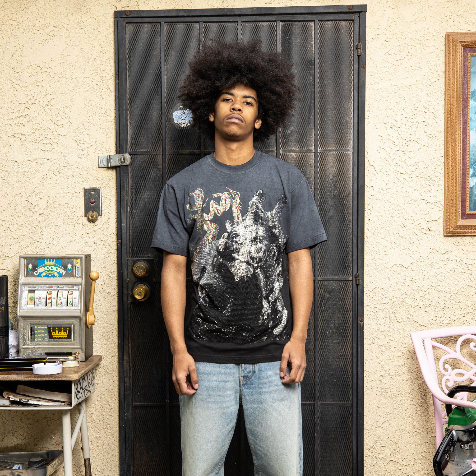 OUTDOOR FRIENDS SS TEE Black | LRG Clothing