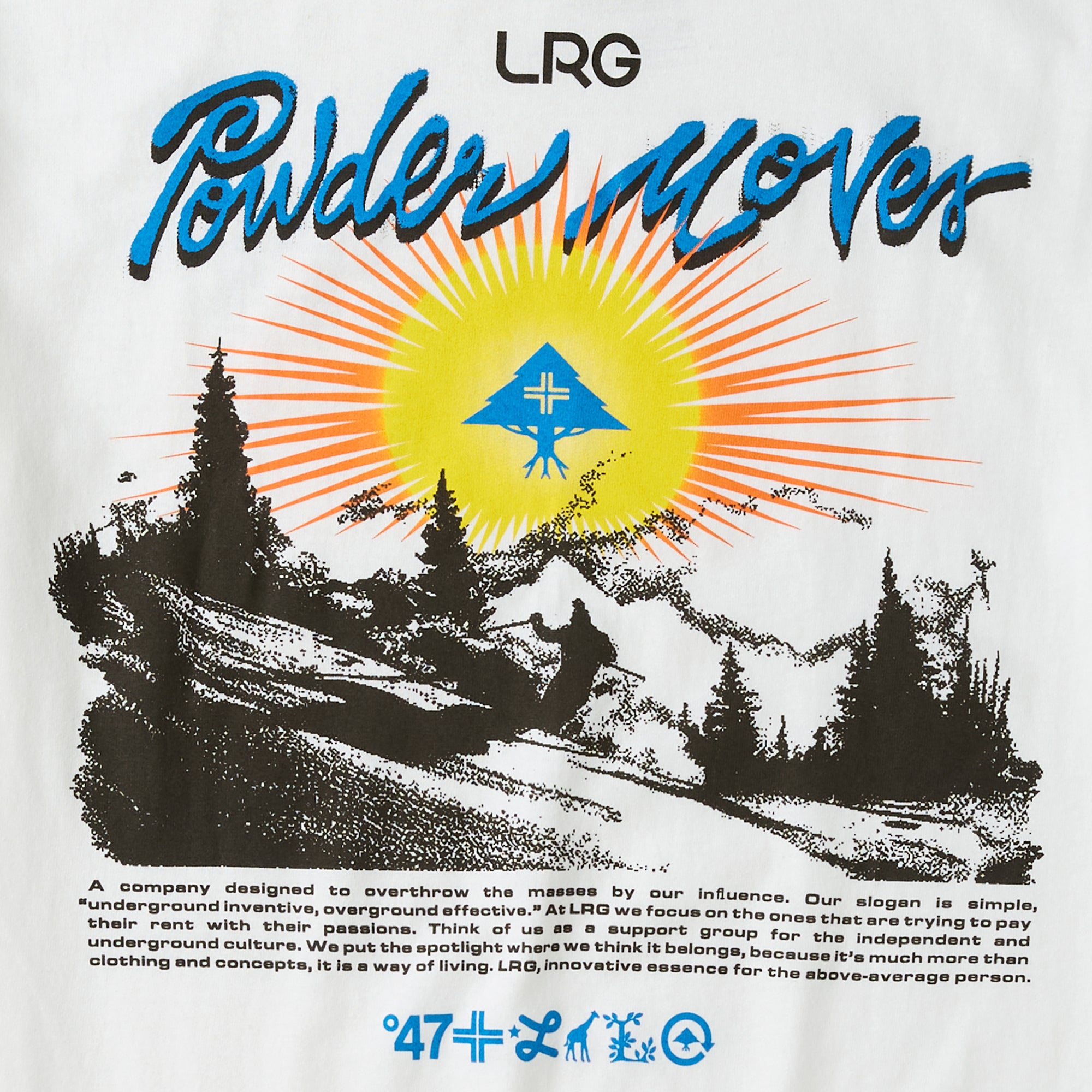 POWDER MOVES TEE - WHITE | LRG Clothing