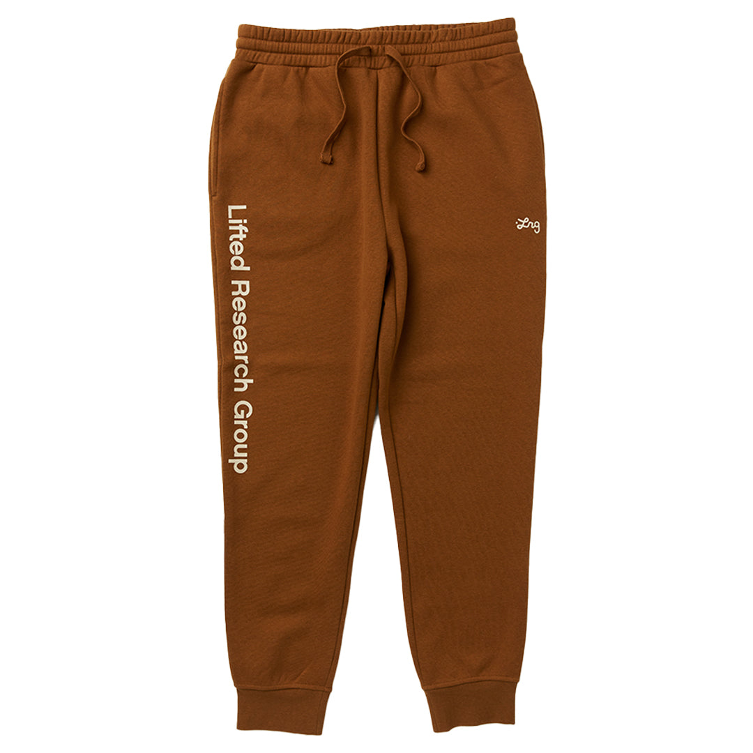 LRG LIFTED SCRIPT JOGGER SWEATPANTS - MEDIUM BROWN | LRG Clothing