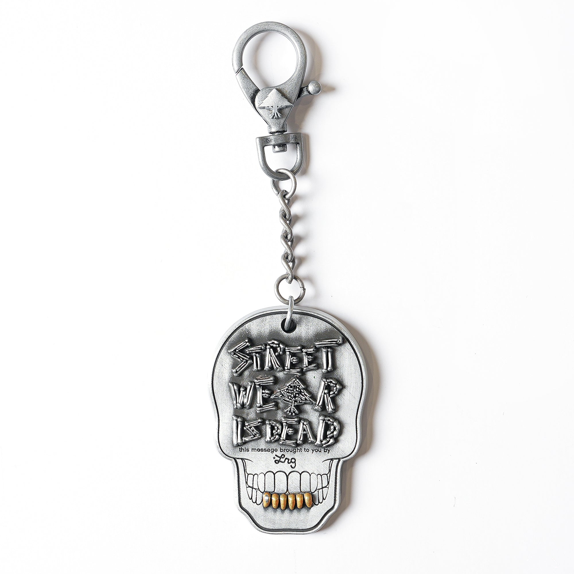 STREETWEAR SKULL KEY CHAIN Silver | LRG Clothing