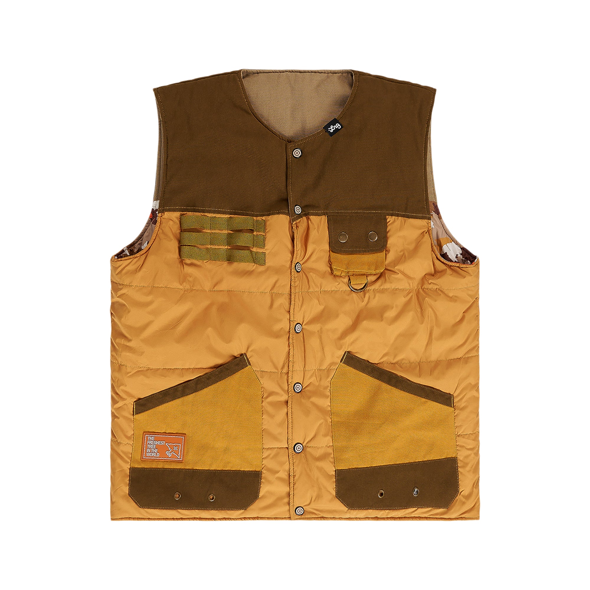 THE FRESH OUTDOORS REVRS VEST BRN MPLF C | LRG Clothing